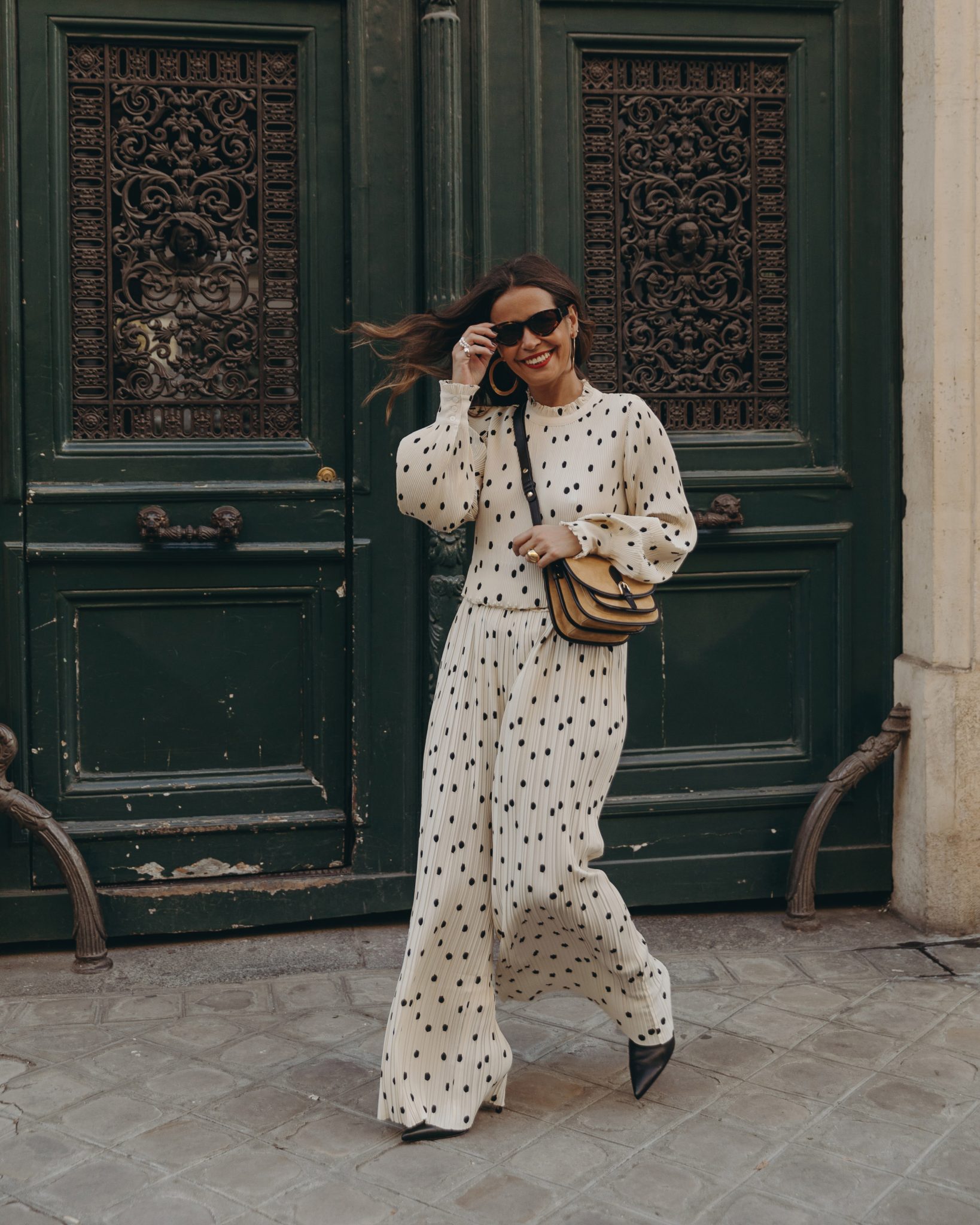 Collagevintage-Outfit-PFW-Polka_Dots_Set-Sezane-24 | Collage Vintage